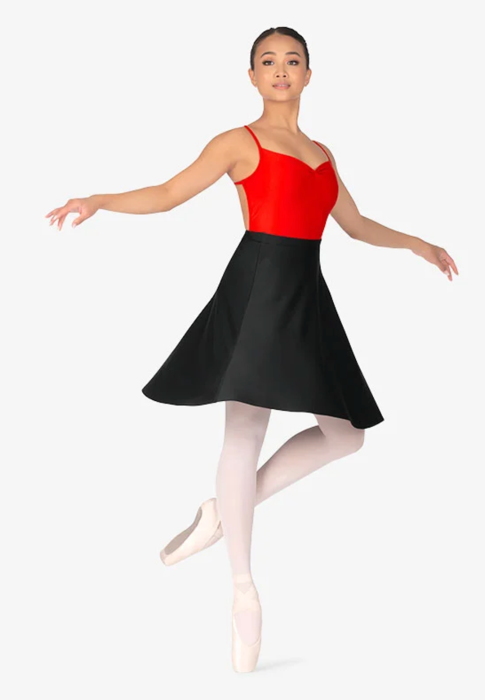 Mariia | Knee-Length Character Skirt | Black – Lucky Dancewear